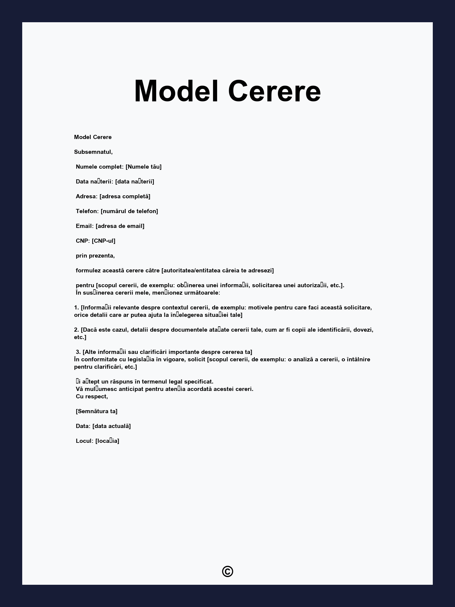 Model Cerere